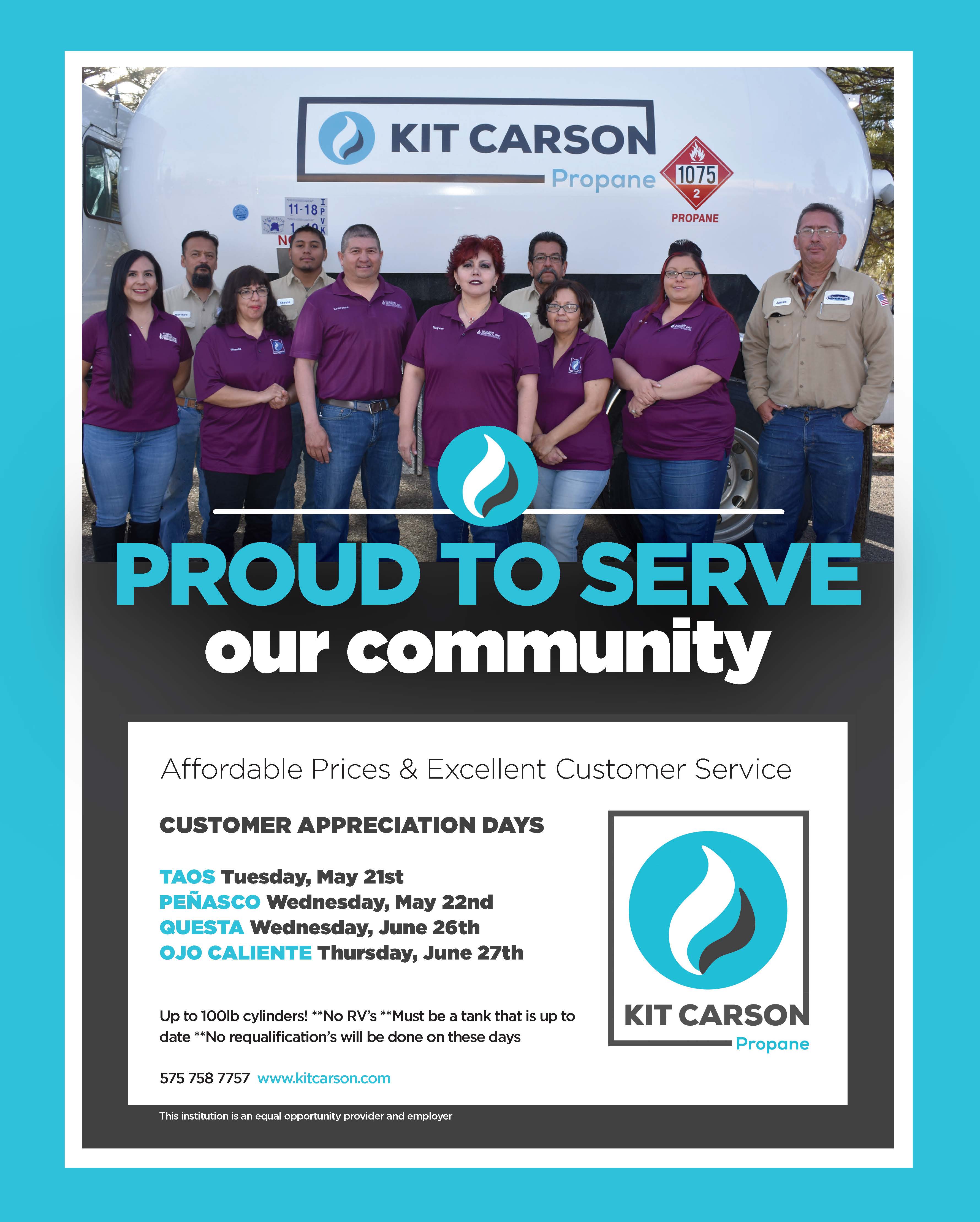 Save the Date: Kit Carson Propane Appreciation Day! - Kit Carson ...