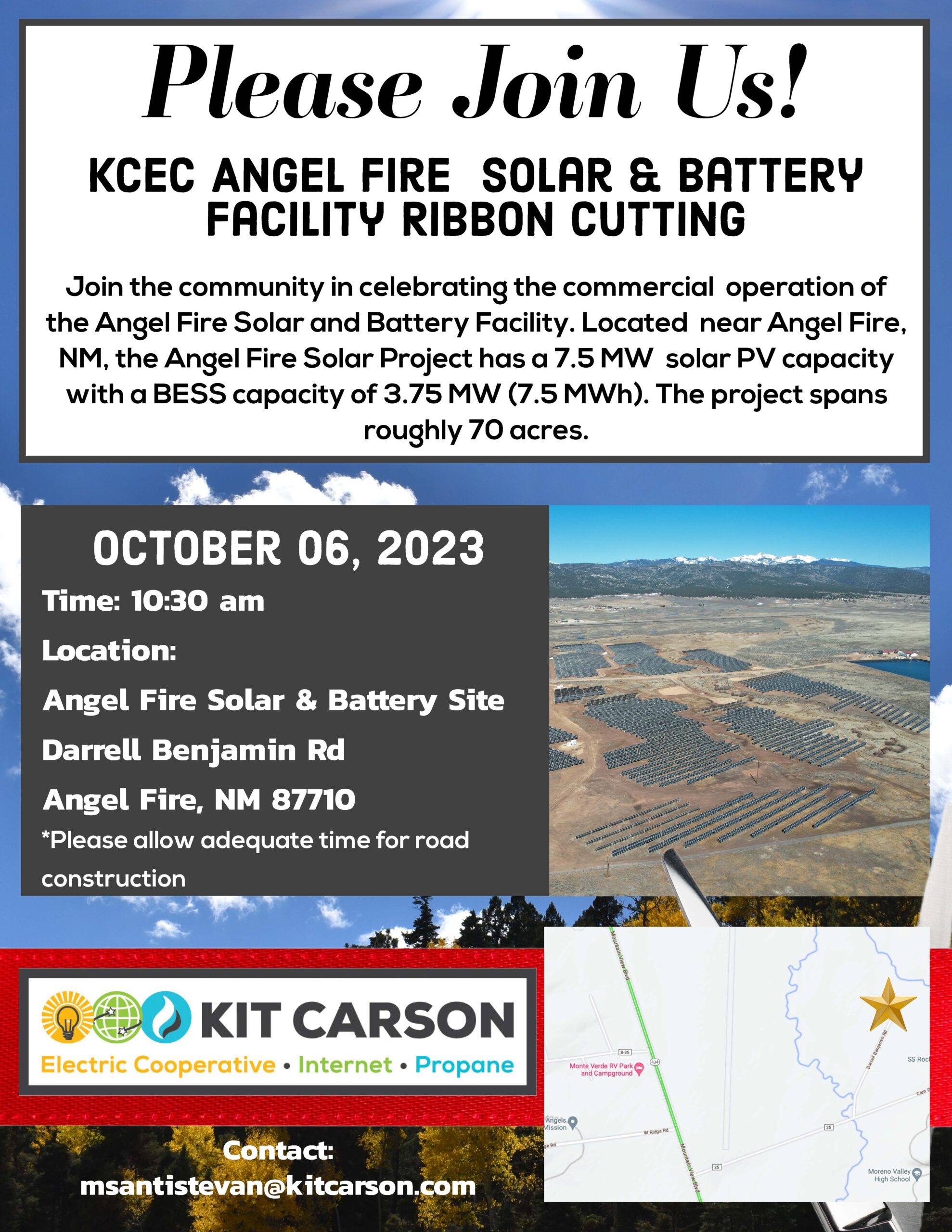 KCEC Angel Fire Solar & Battery Ribbon Cutting - Kit Carson Electric ...
