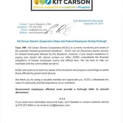 Kit Carson Electric Cooperative, Electricity - Internet - Propane ...