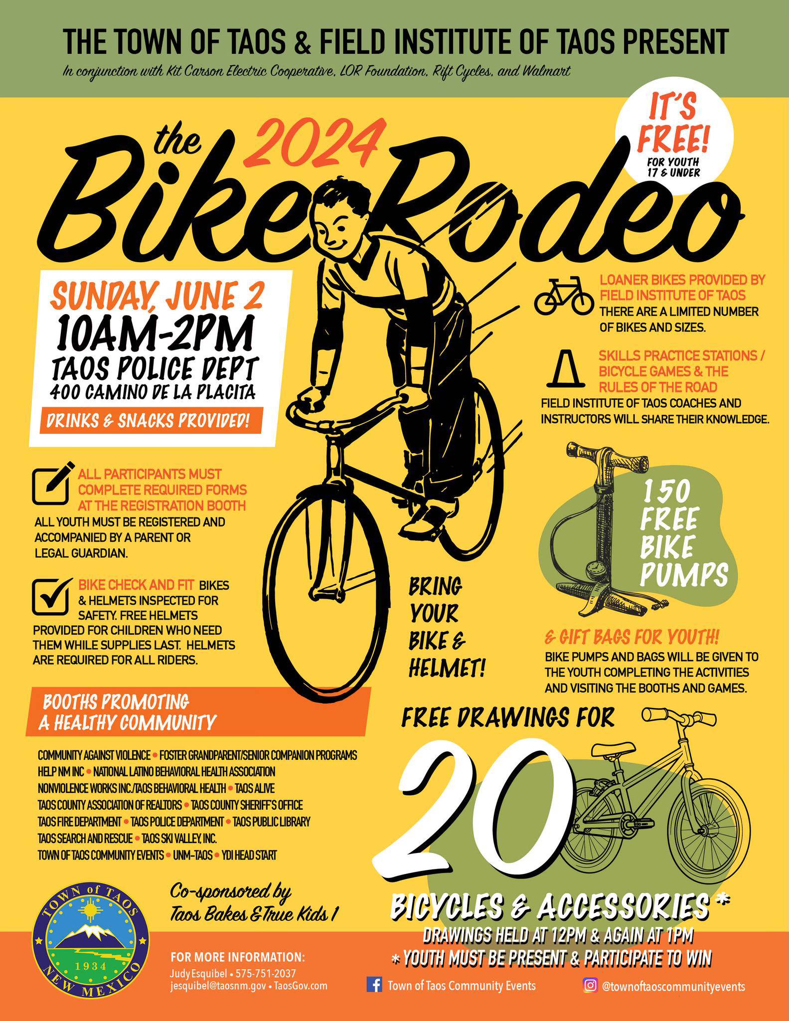 KCEC Sponsors the 2024 Taos Bike Rodeo on June 2, 2024 - Kit Carson Electric Cooperative