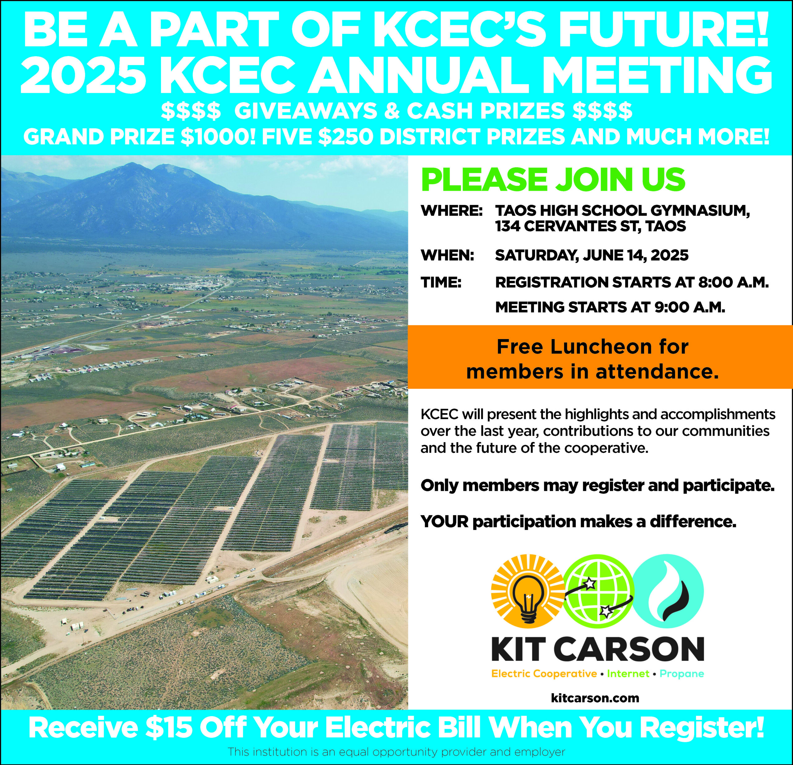 Invitation to 2025 KCEC's Annual Meeting- June 14 , 2025 - Kit Carson ...